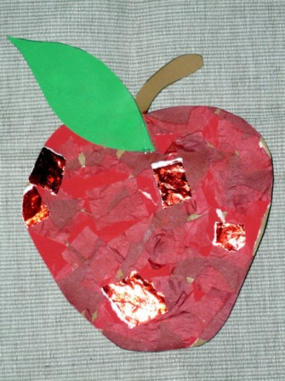 Autumn Apple Collage - Art & Craft for Babies